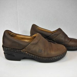 Born | Shoes | Born Womans Brown Leather Clogs Size 75 | Poshmark